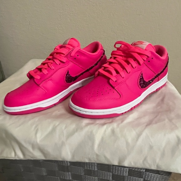 Nike | Shoes | Hot Pink Nike Dunk Low | Poshmark